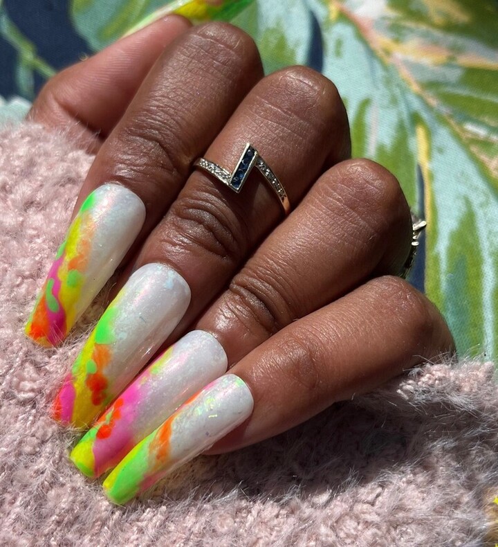 30 Neon Nail Designs That Will Light Up Your Summer